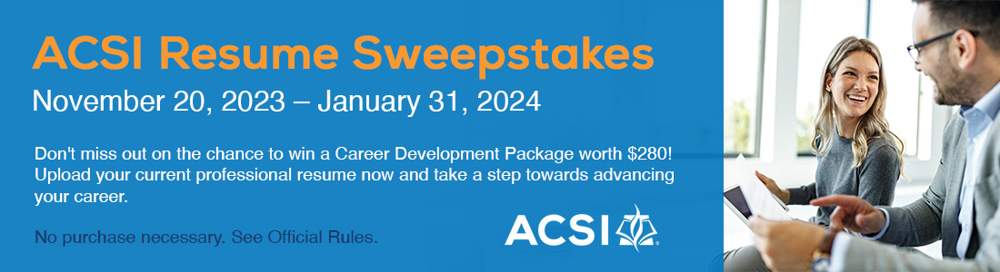 Career Center Sweepstakes | ACSI